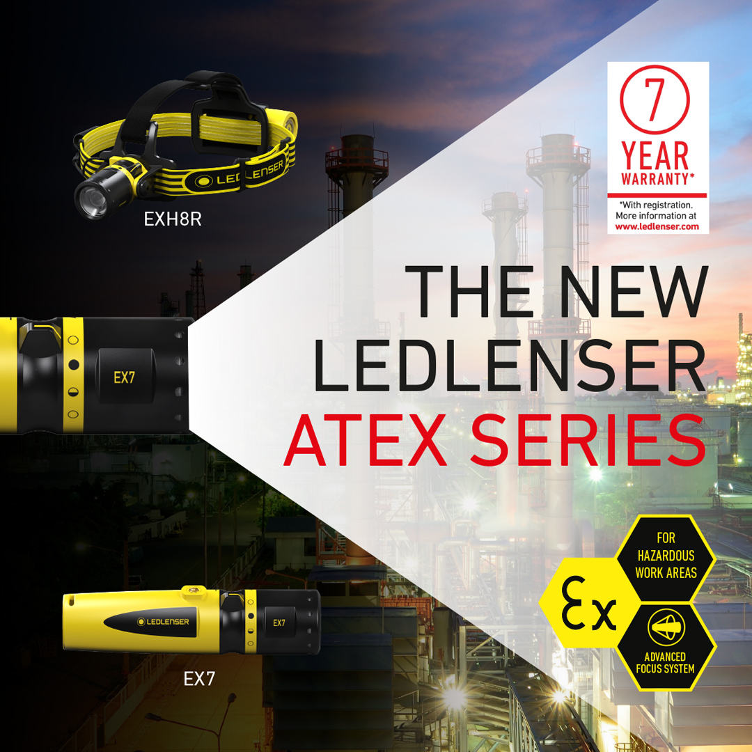 Exloc Introduces LED Lenser ATEX Torch Range - Exloc Instruments UK