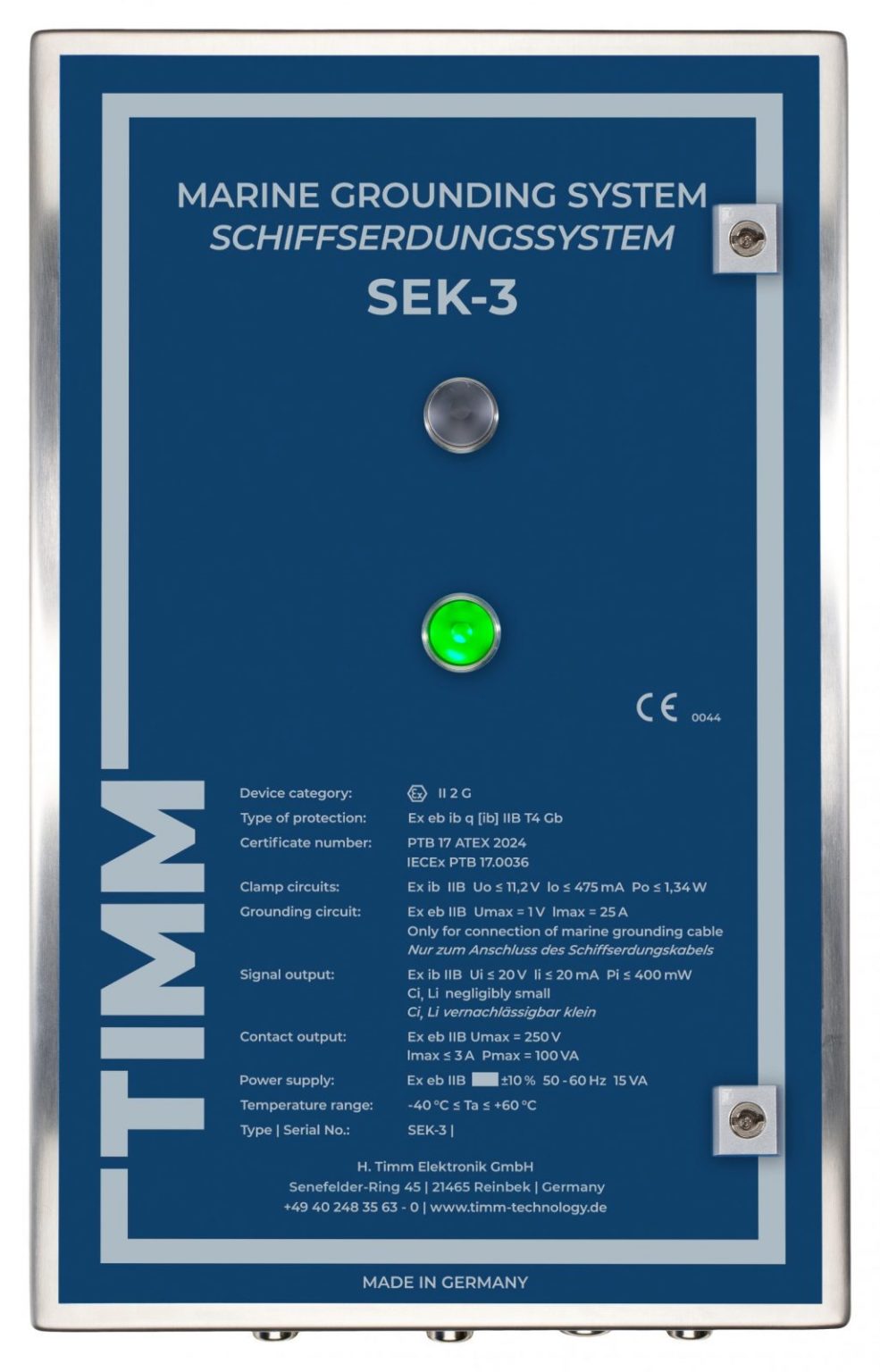 SEK-3 Marine Grounding System - Exloc Instruments UK